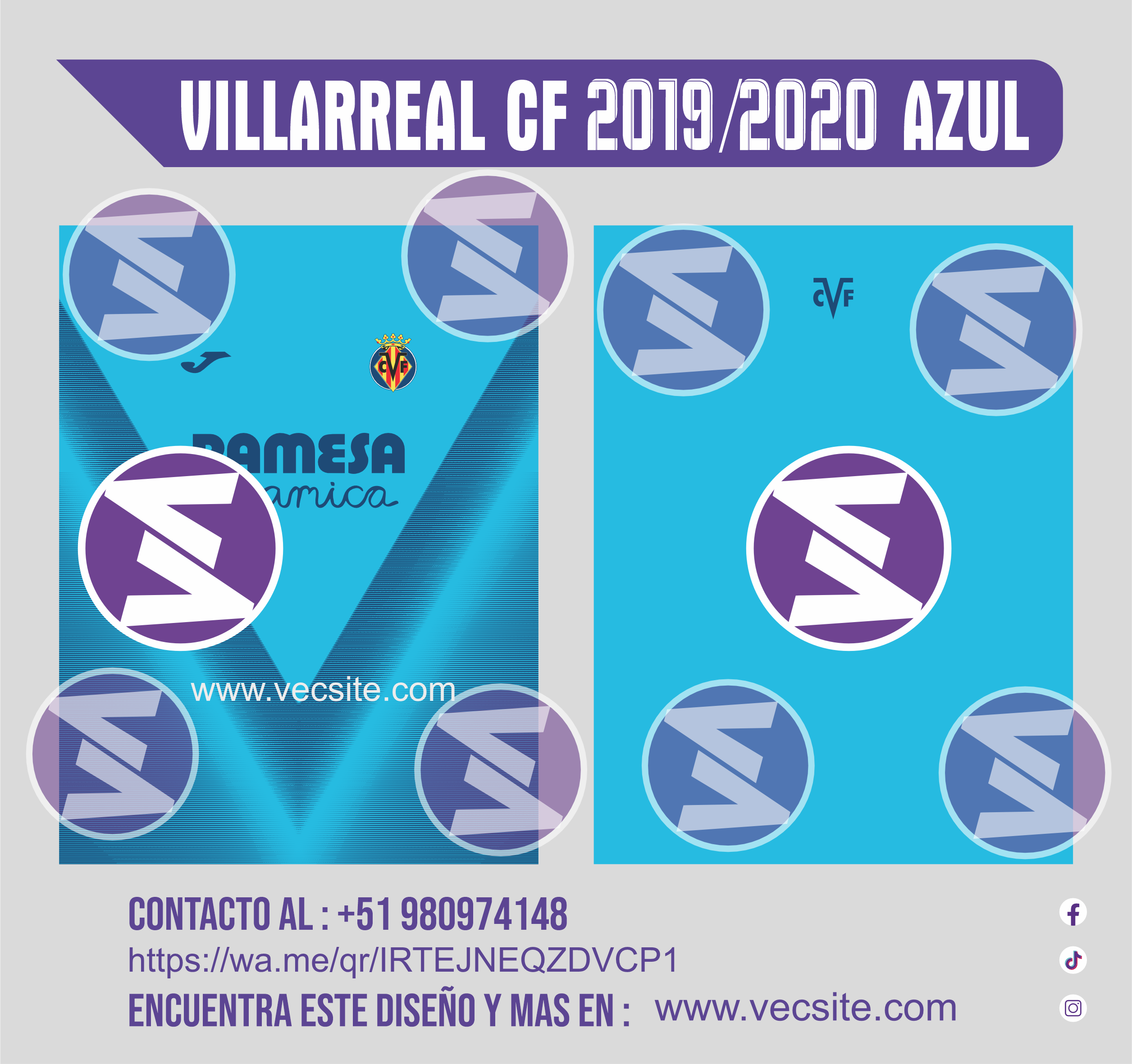 camiseta 2da villareal cf 2019 2020 - VecSite
